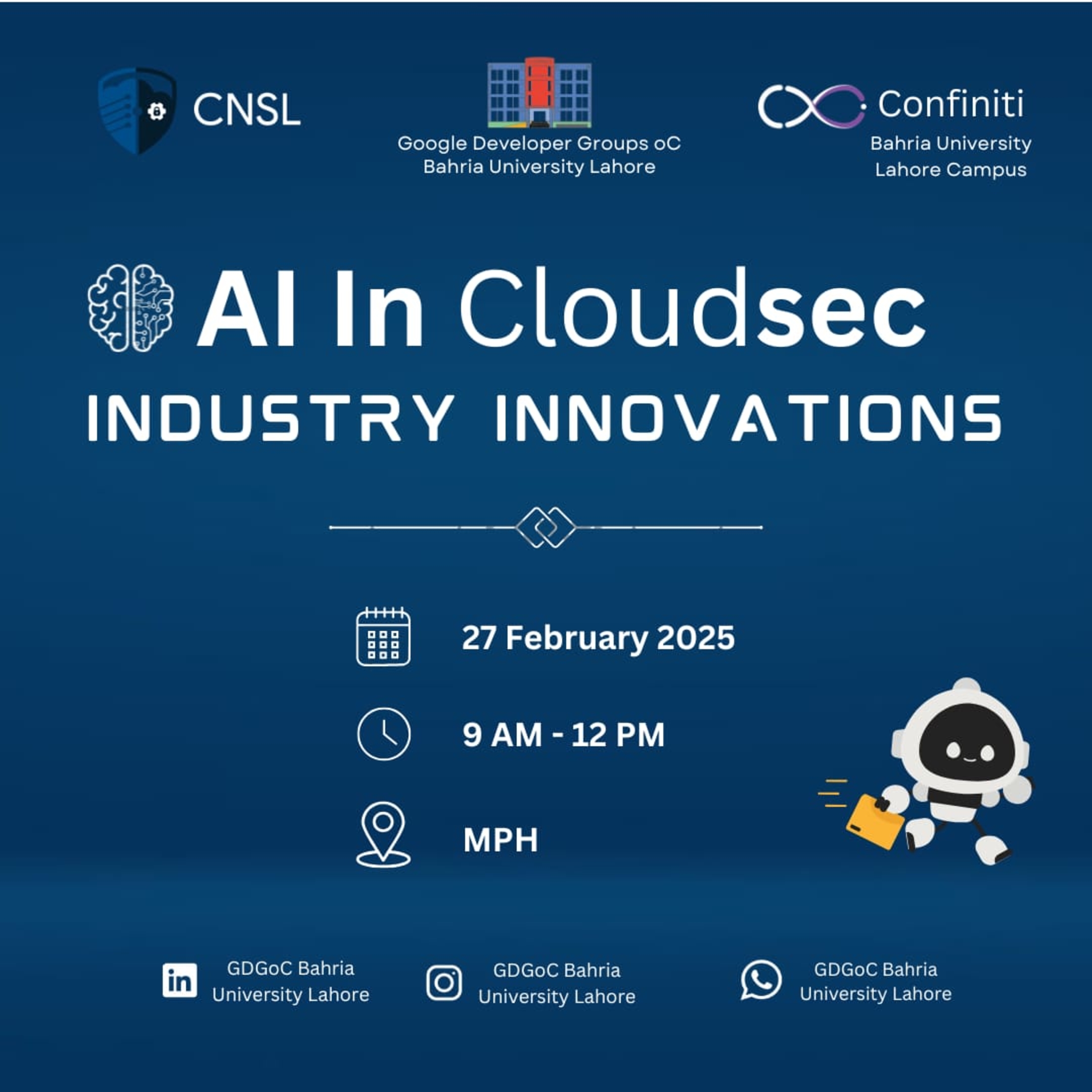 See CloudSec Fusion: AI-Driven Defense at Google Developer Groups GDG on Campus Bahria ...